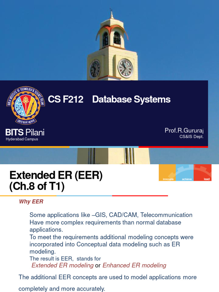 6 Extended Er Modeling And Mapping To Relationals Pdf Inheritance Object Oriented
