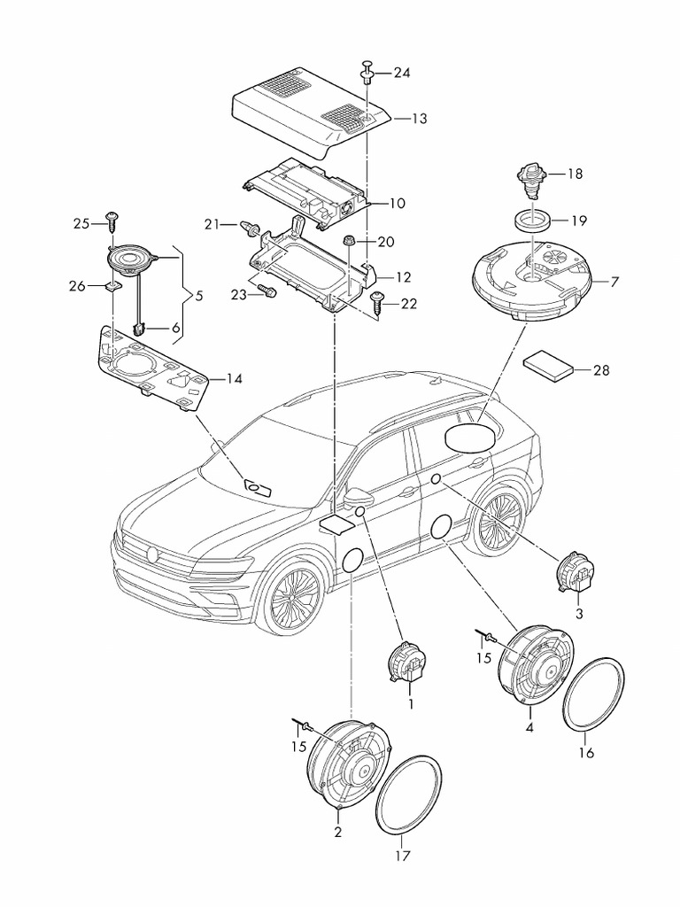 VW Audio System Parts Catalog | PDF | Loudspeaker | Electronics