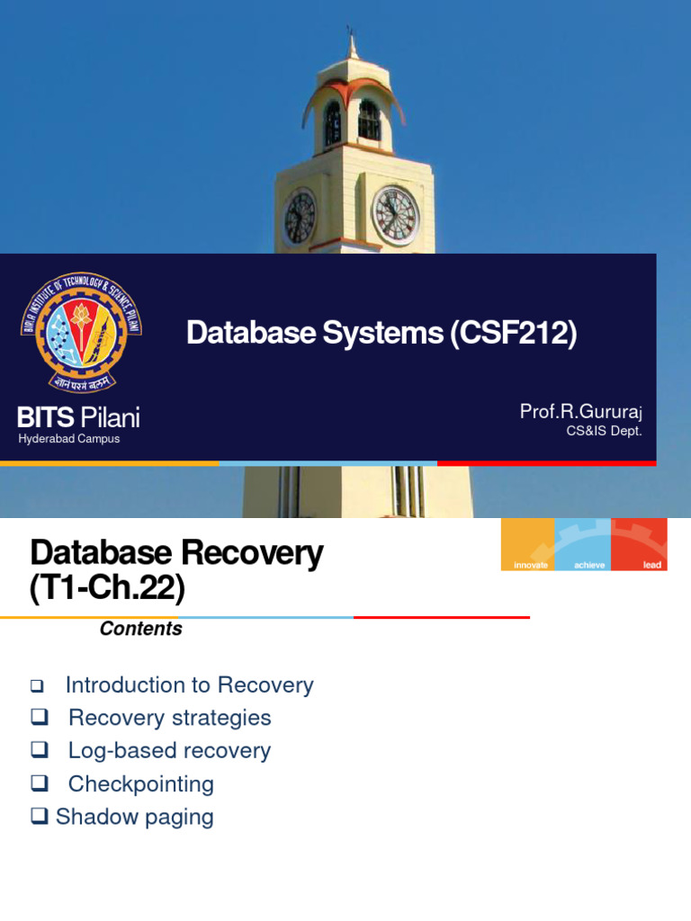 13 Recovery | PDF | Database Transaction | Databases