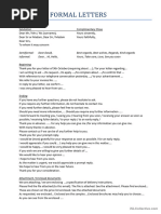 Writing Formal Letters in Portuguese | PDF