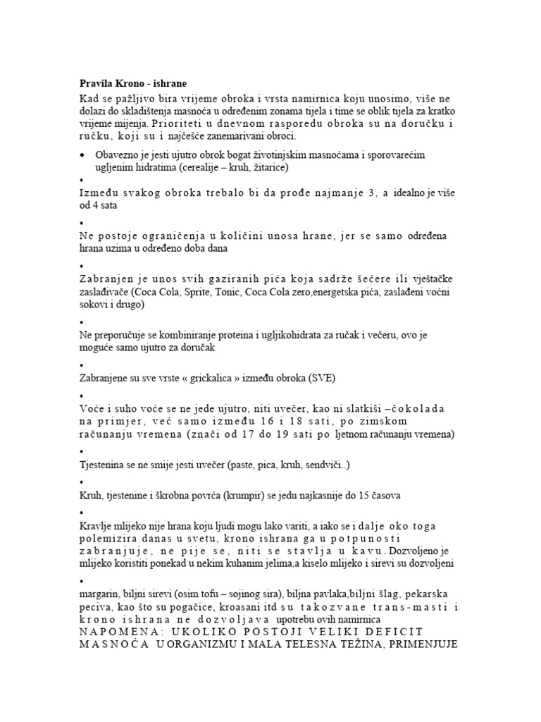 Pravila Krono | PDF