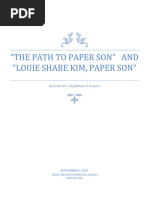 The Path to Paper Son Overview | PDF | Cognition | Communication