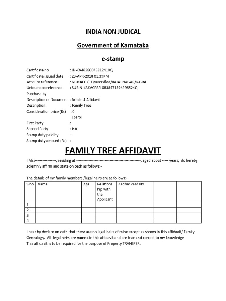 Family Tree | PDF