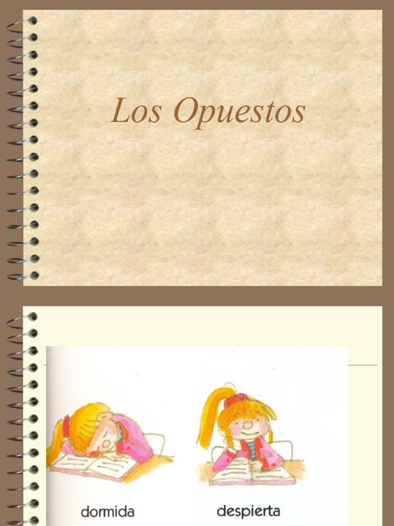 Opuestos: Conceptos y Ejemplos | PDF