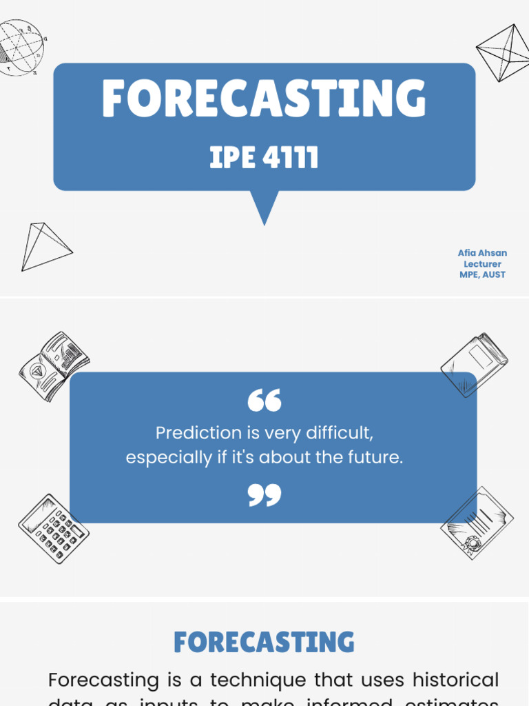 Forecasting Pdf Forecasting Moving Average