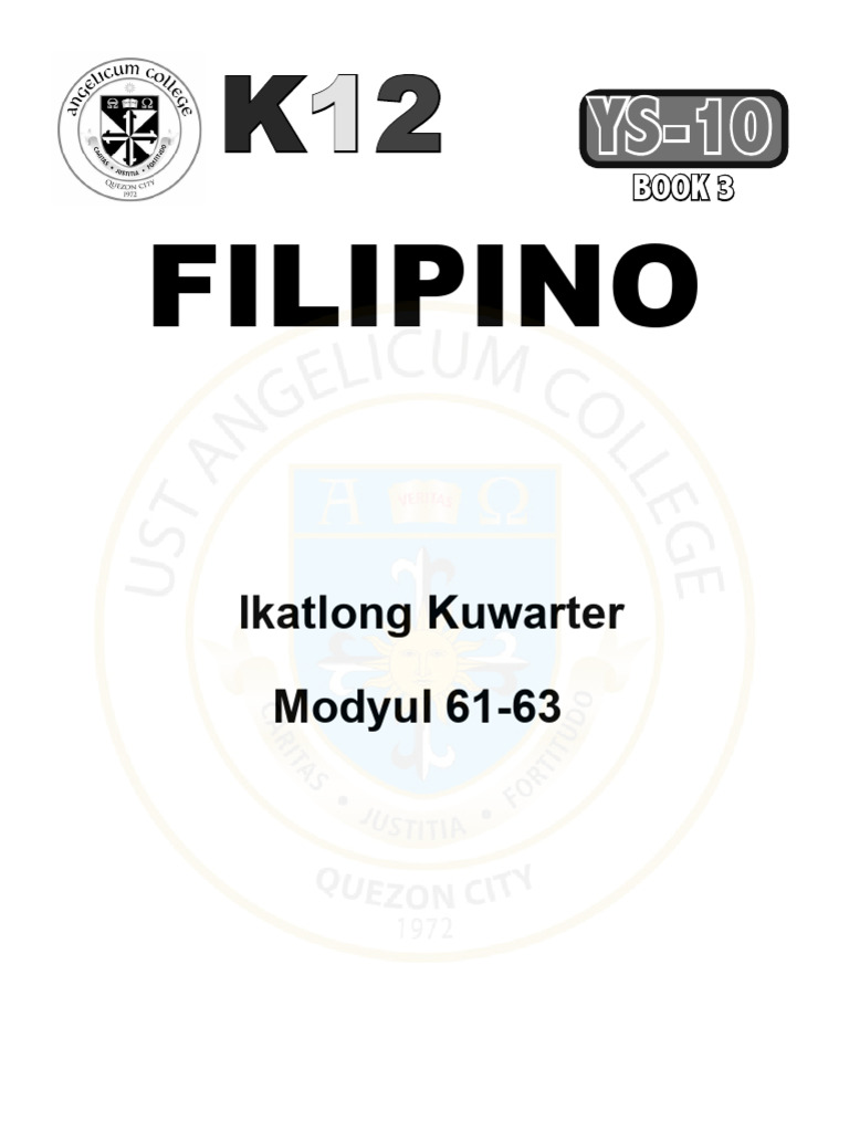 Filipino 10 Book 3 - Modyul 61 | PDF