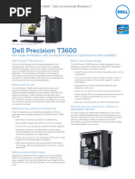 Dell Precision T5600 Spec Sheet | PDF