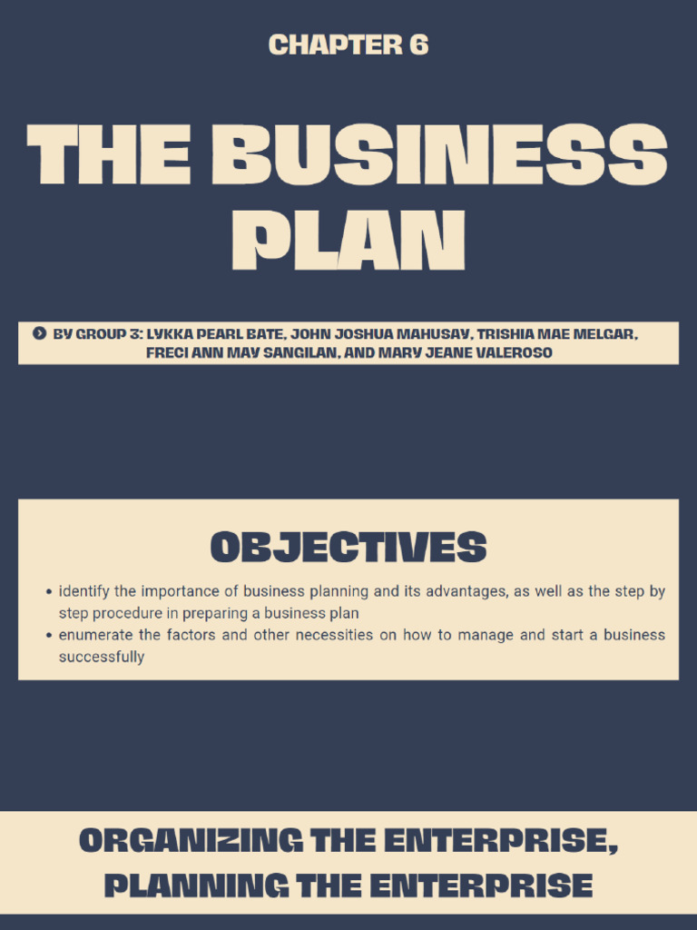 Chapter 6 The Business Plan | PDF