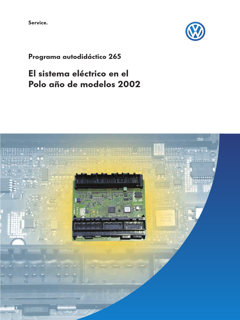 265 SSP Part 1 - Veh. Elec. POLO MY2002 - SP | PDF | Relé | Conector eléctrico