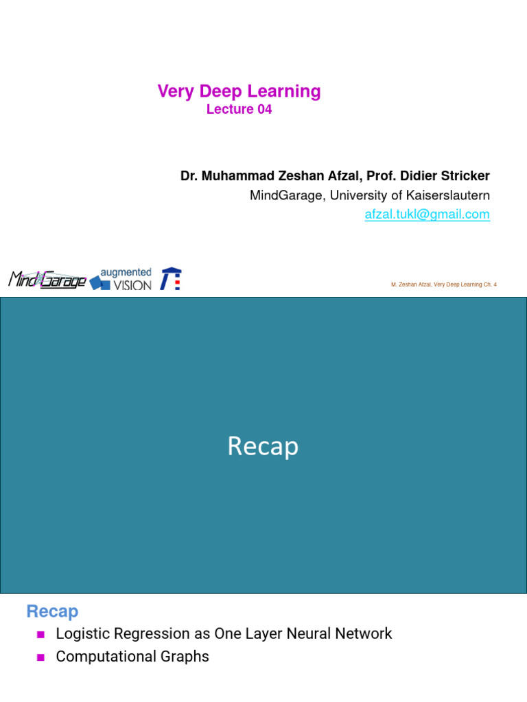 Lecture03 VDL | PDF | Deep Learning | Computational Science