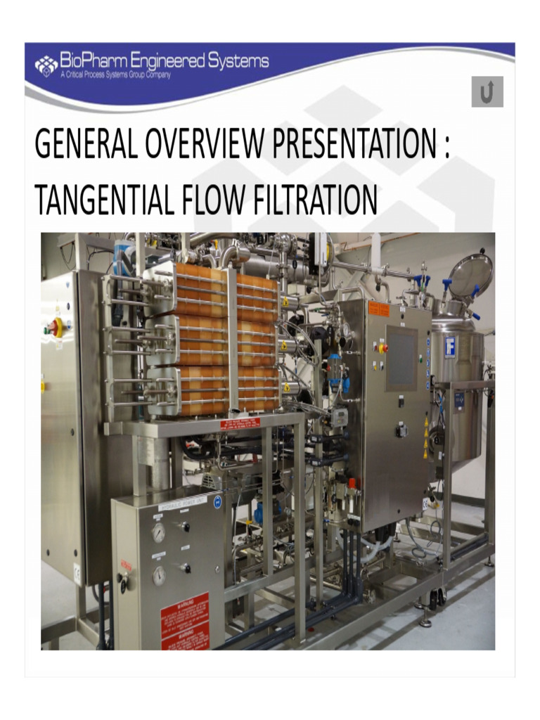 Tangential Flow Filtration Overview | PDF | Membrane | Chemistry