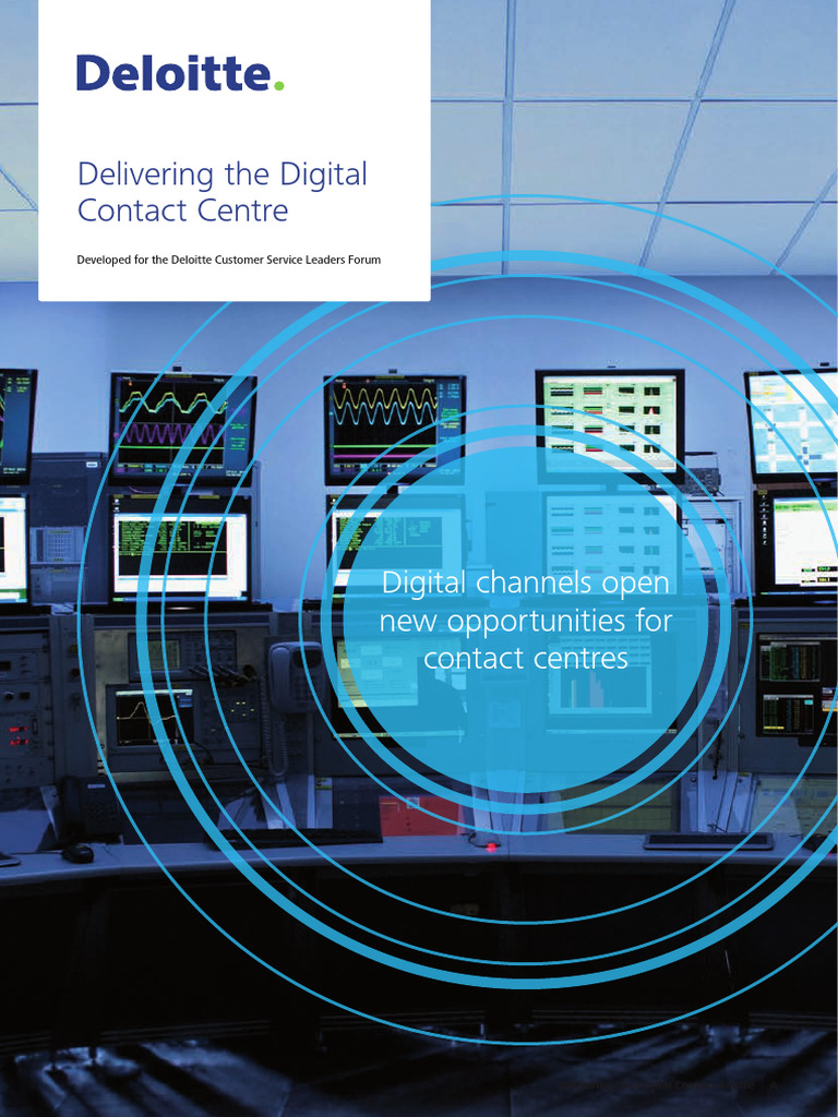 Deloitte Uk Delivering The Digital Contact Centre | PDF | Call Centre ...