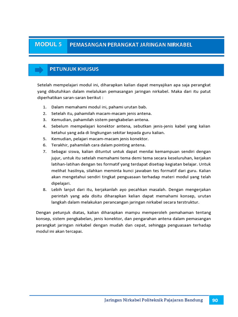Pemasangan Jaringan Nirkabel di Politeknik | PDF | Sains & Matematika