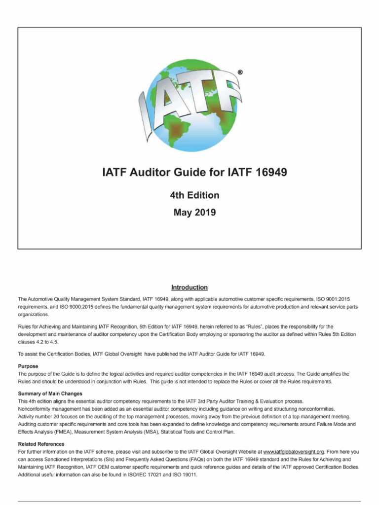 IATF Oversight Auditor Guide 4th Zeinal Fina | PDF IATF Oversight Auditor Guide 4th Zeinal Fina | PDF