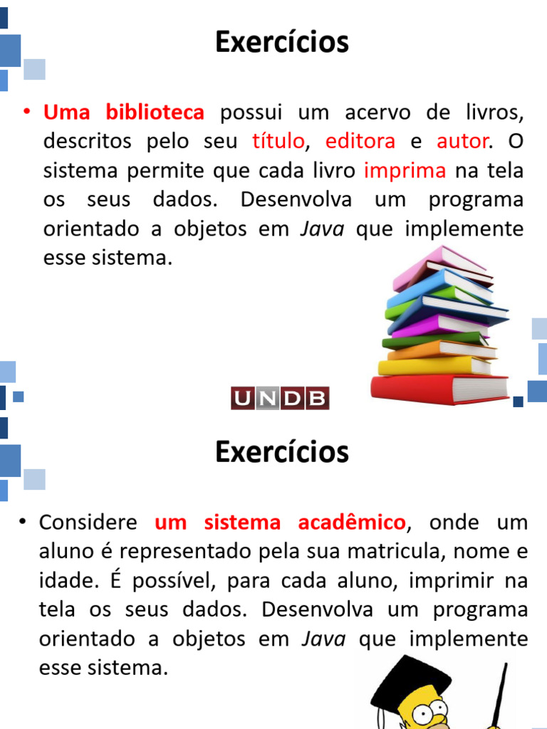 Atividades - JAVA Orientado A Objetos | PDF