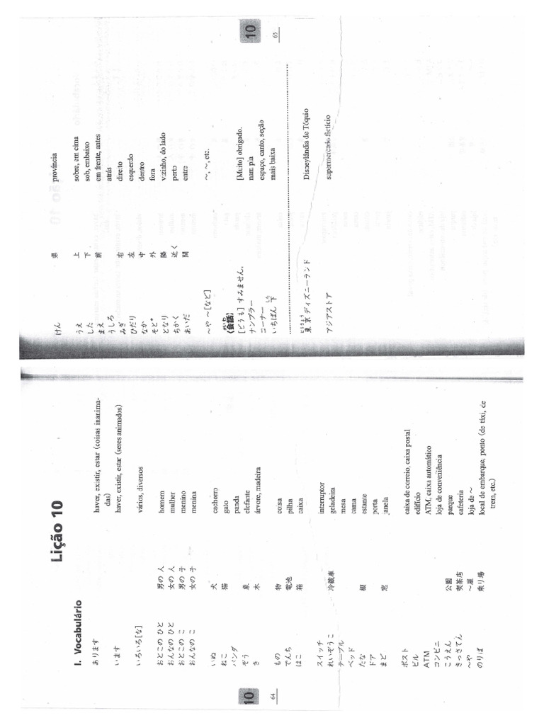 Lista de Vocabulários | PDF