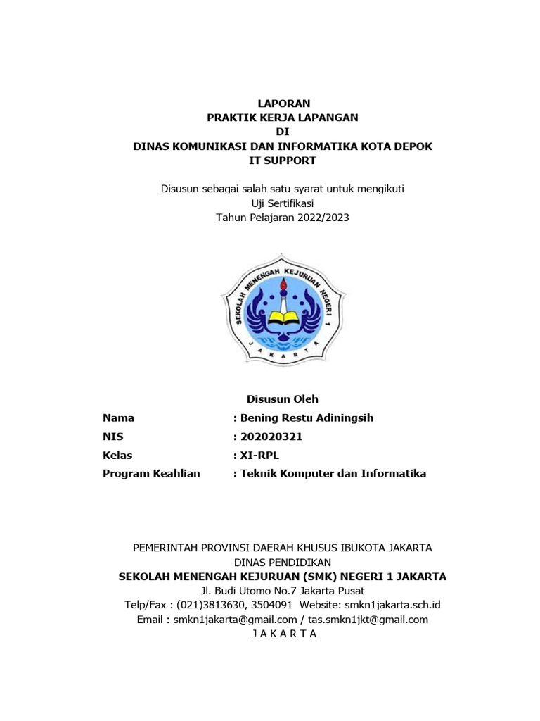 Laporan PKL Diskominfo (Revisi) | PDF