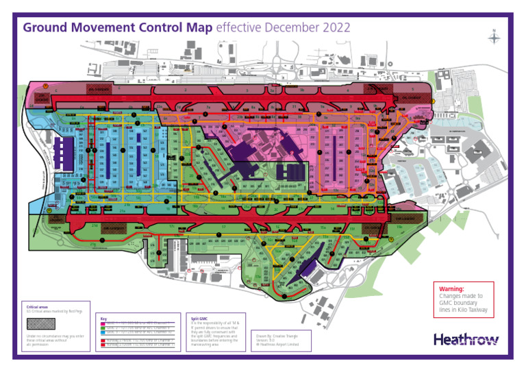 Heathrow Ground Movement Map V56 A3 | PDF