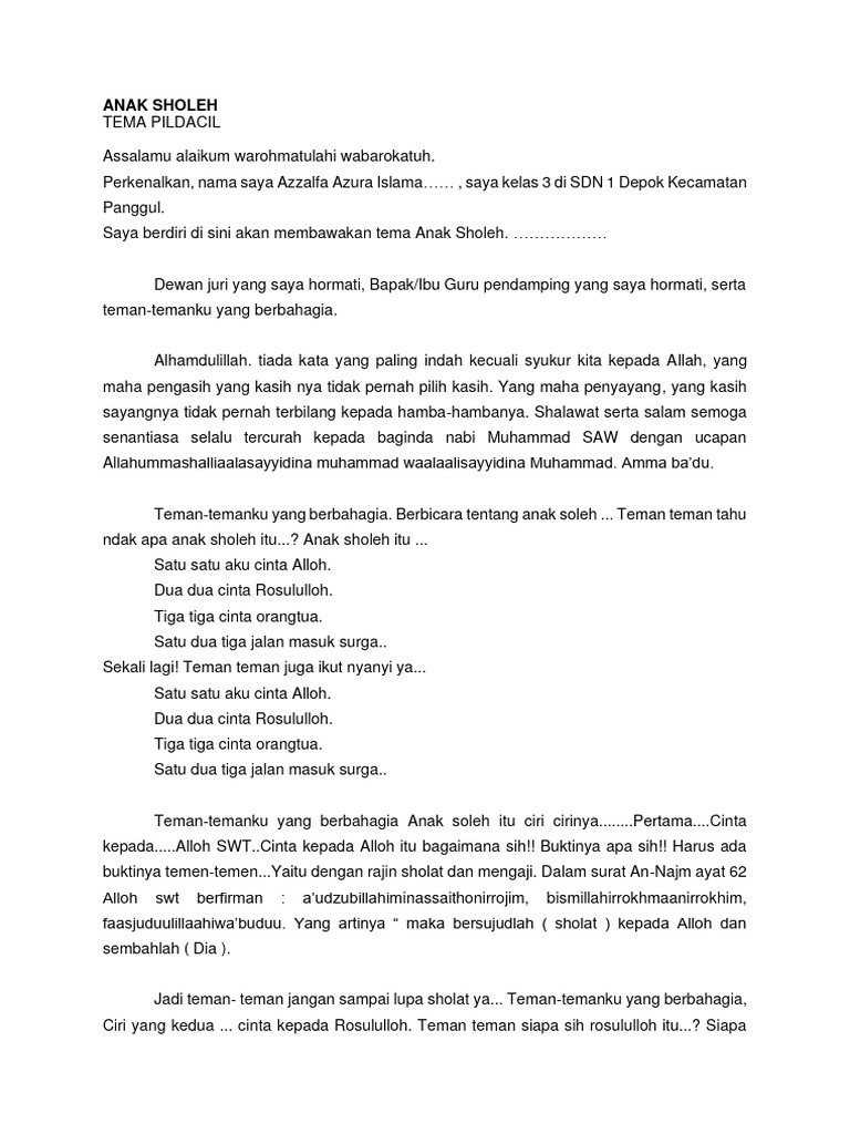 Anak Sholeh | PDF