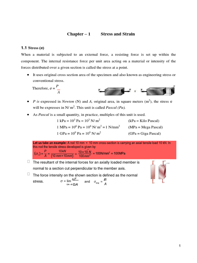 Understanding Tensile Stress and Strain | PDF | Deformation (Engineering) | Ultimate Tensile ...