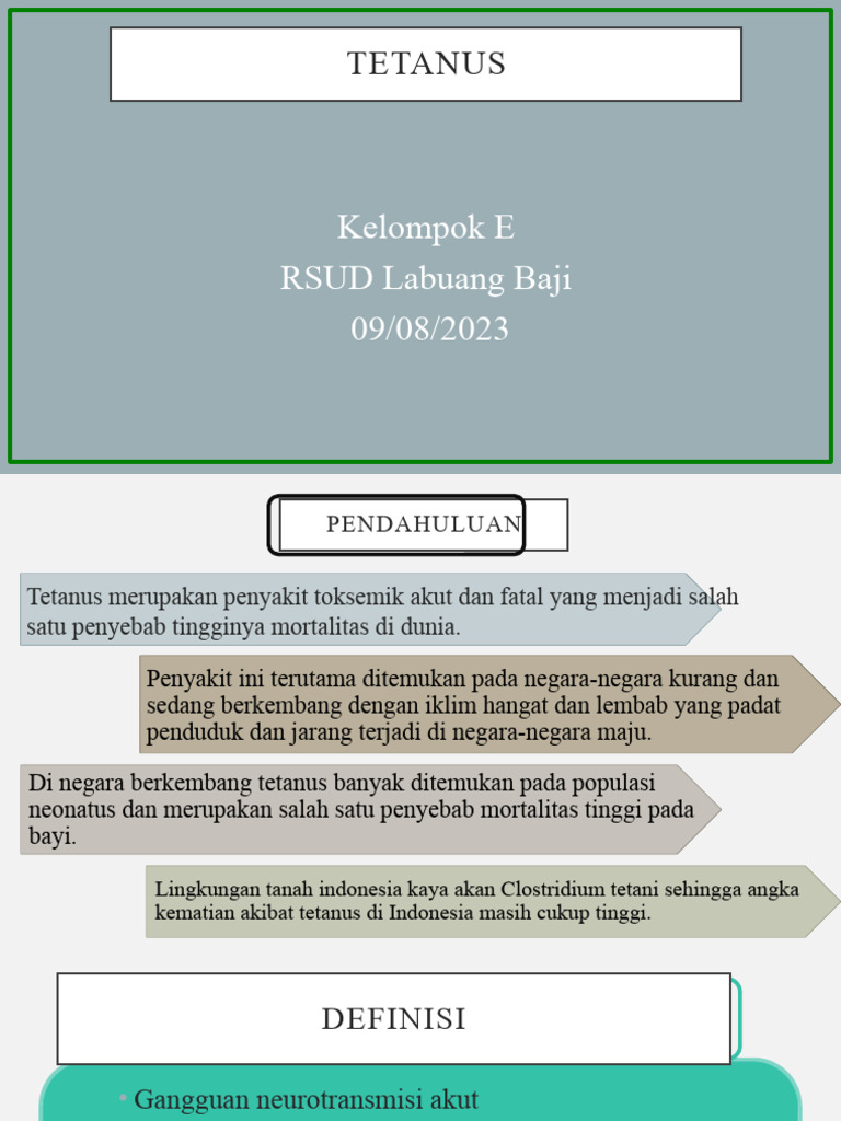 Tetanus RSLB | PDF