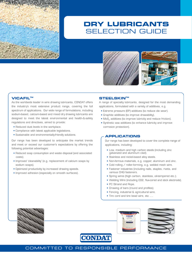 WM Dry Lubricants GB Fiche A4 R0120 BD | PDF | Stainless Steel ...