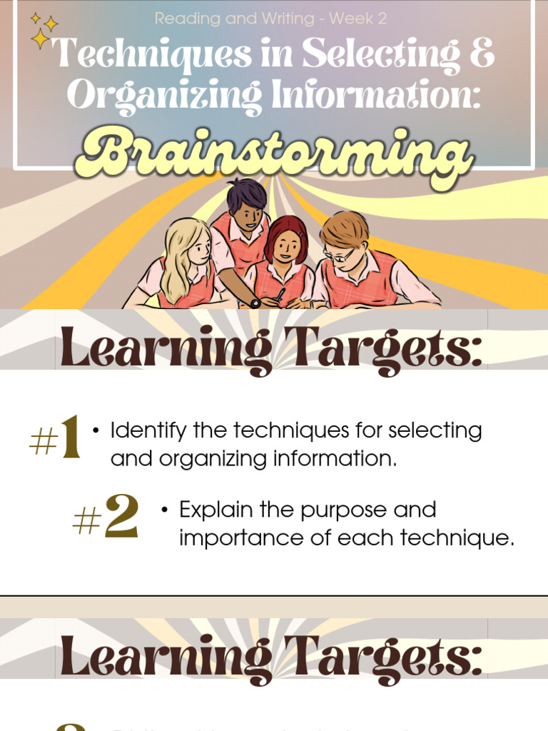 WEEK2 PDF Brainstorming Graphic Organizer | PDF | Brainstorming | Concept