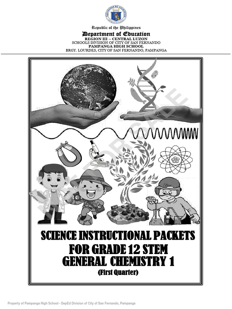 Grade 12 - Stem - Science - General Chemistry 1 12f - Week 1 | PDF ...