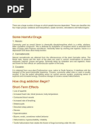 Brochure of Awareness on Drug Addiction and Prevention | PDF ...