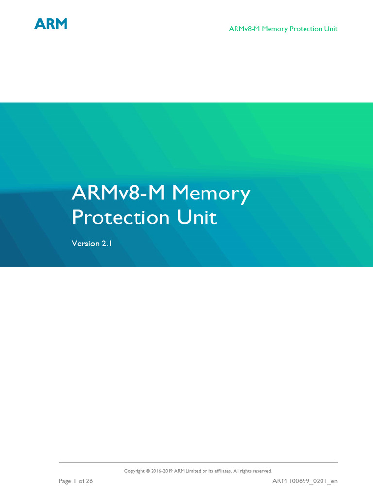 Armv8m Memory Protection Unit 100699 0201 en | PDF | Random Access Memory | Cpu Cache