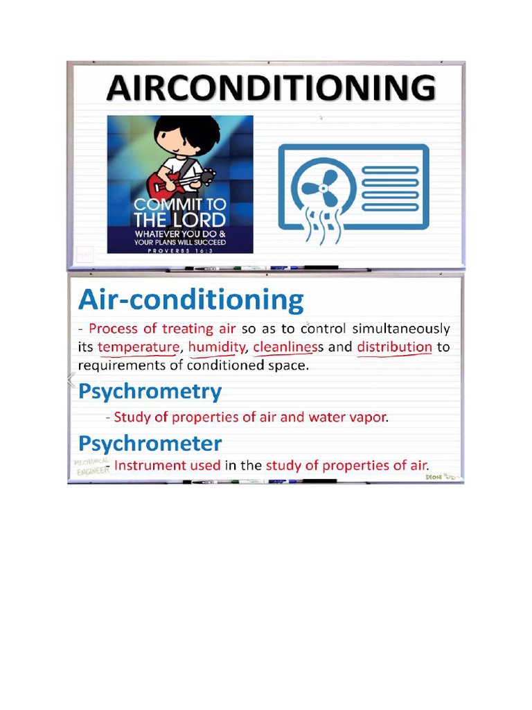 25 Airconditioning Concepts Formula and Sample Problems | PDF
