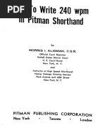 Pitman New Era Shorthand | PDF | Shorthand | Consonant