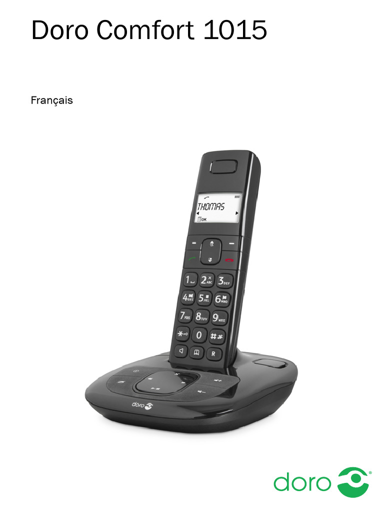 Manual Doro Comfort 1015 FR v20r17538 | PDF | Téléphone | Informatique