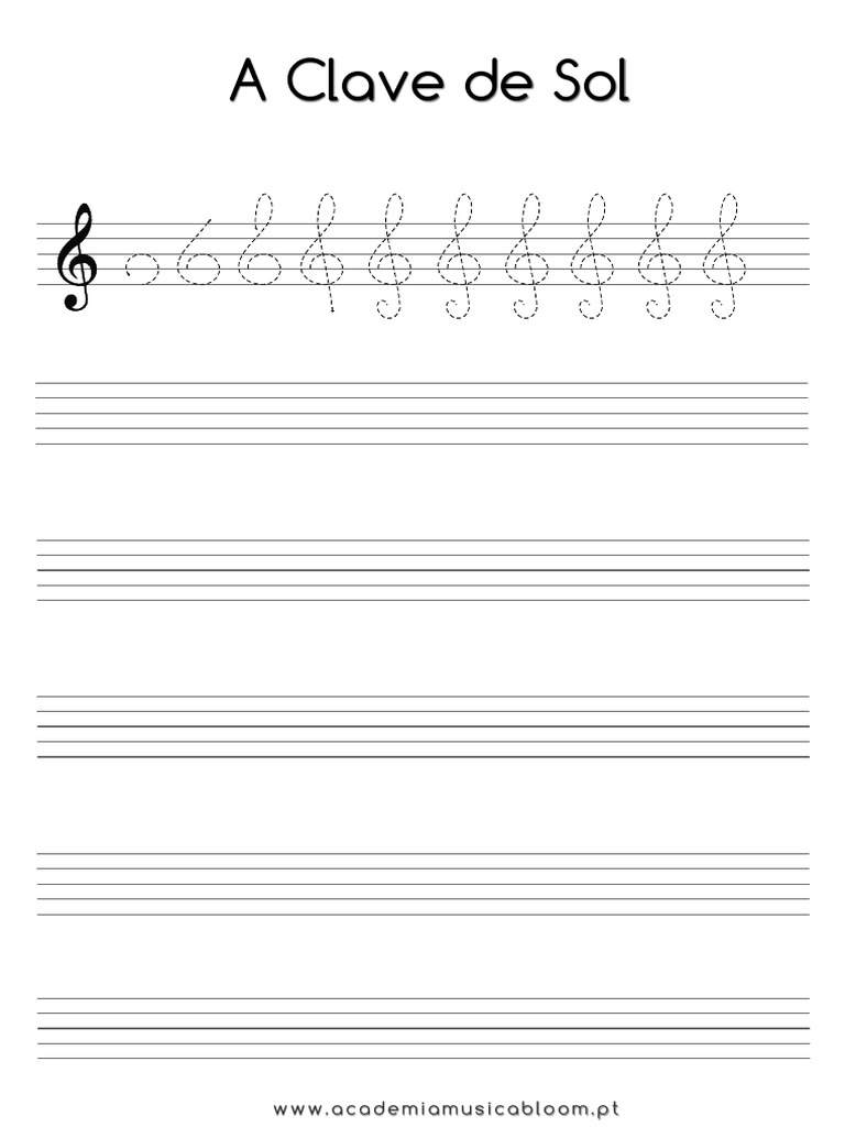 Desenhar Clave de Sol | PDF