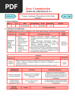 3°-4°-5° Sesión de Aprendizaje 1-Sem.1-El Peru Lee | PDF