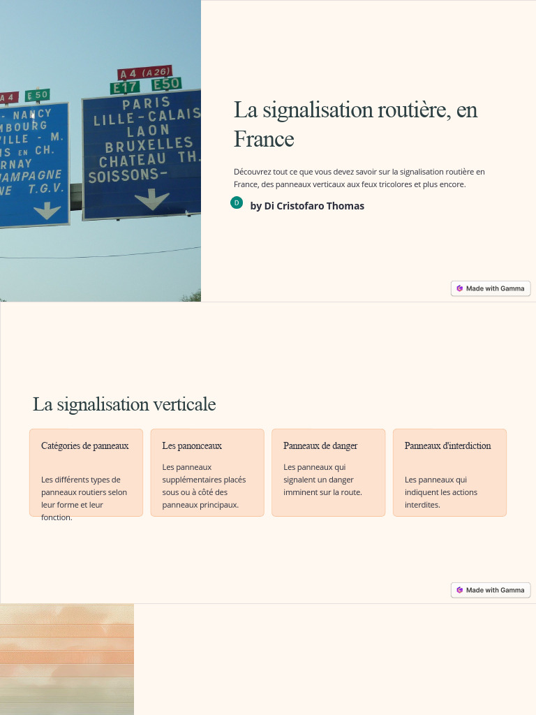 La Signalisation Routiere en France | PDF | Transport | Itinéraires