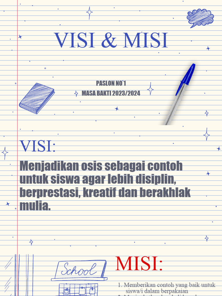 Visi Misi Paslon 01 | PDF