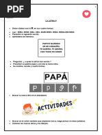 Plan de Clase Consonante P | PDF