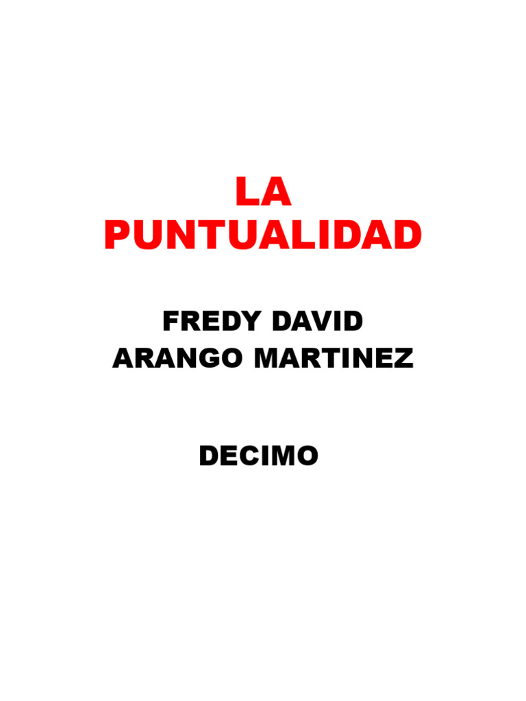 La Puntualidad | Descargar gratis PDF | Brujería La Puntualidad | Descargar gratis PDF | Brujería