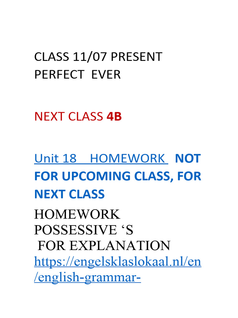 Class Present Perfect Ever | PDF | English Language | Linguistics
