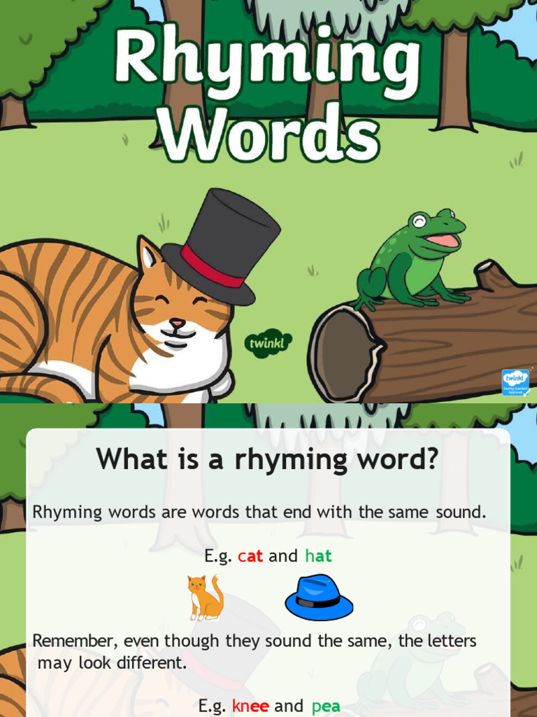Wednesday Rhyming Words | PDF