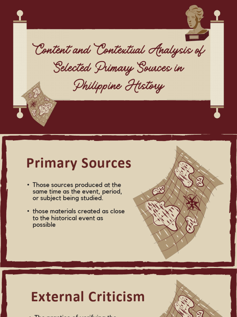Analyzing Primary Sources in Philippine History | PDF | Bias | Primary ...