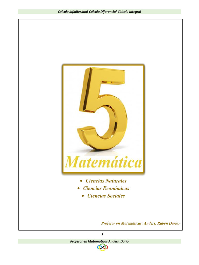 Matematica 5 Wroclaw Hugan Edition 2022 | PDF | Derivado | Integral