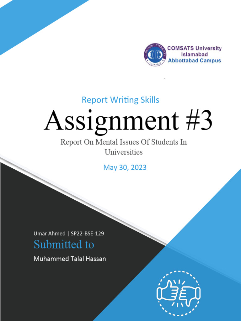Assignment Cover For Comsats | Download Free PDF | Lighting | Cognition