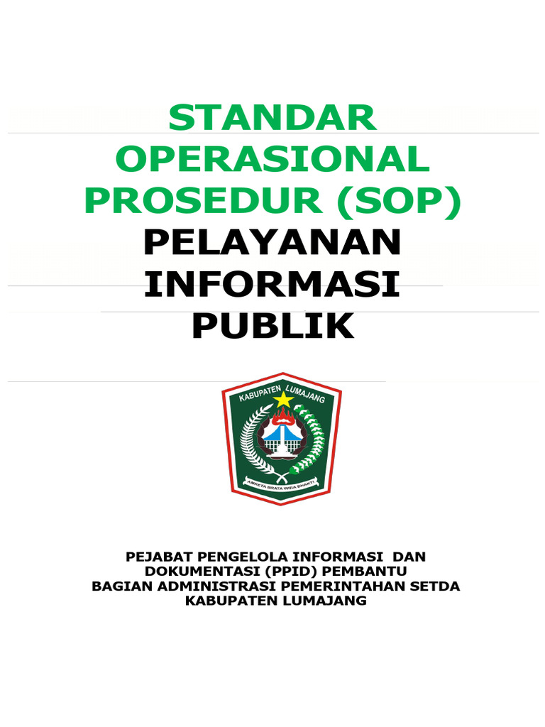 Sop Ppid Bagian Administrasi Pemerintahan | PDF
