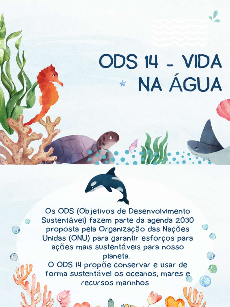 Cartilha WEG - ODS 14 | PDF | Oceanos | Ambiente natural