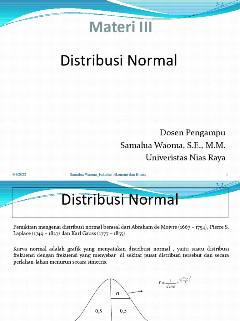 Distribusi Normal | PDF
