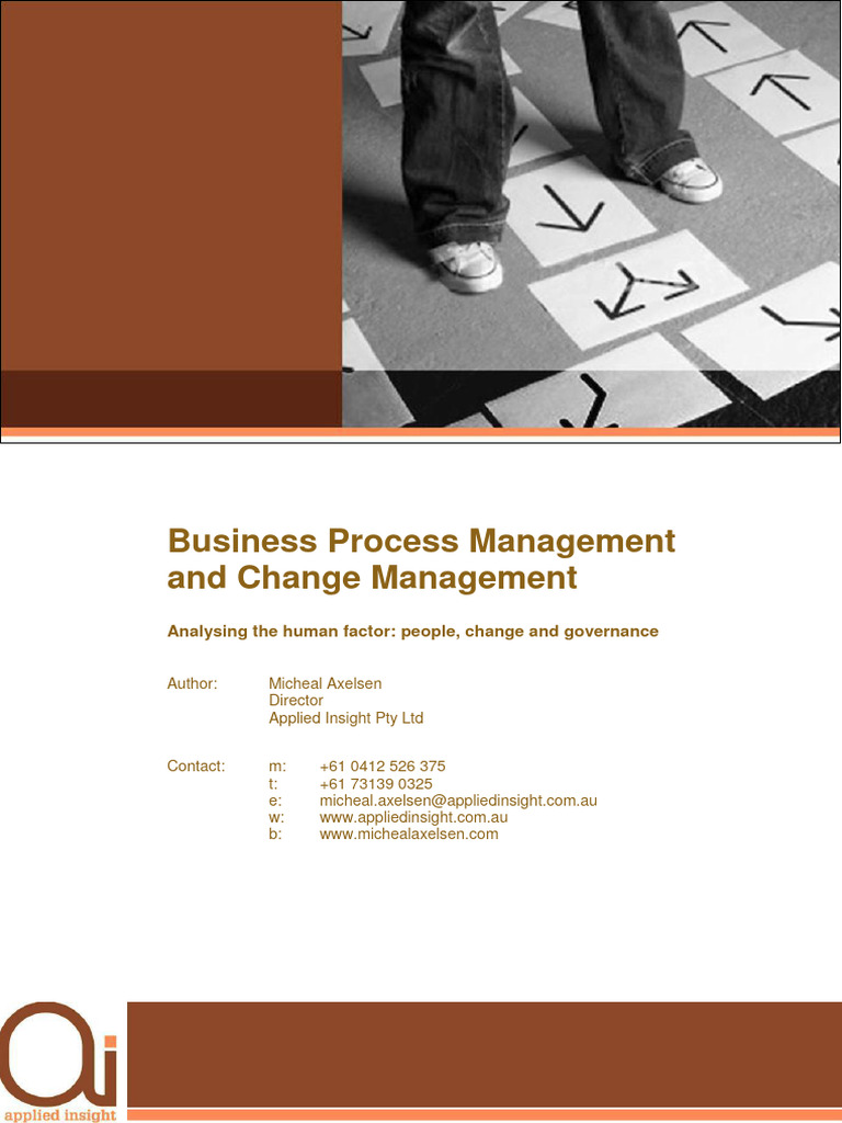 Business Process Management and Change Management | PDF | Business ...