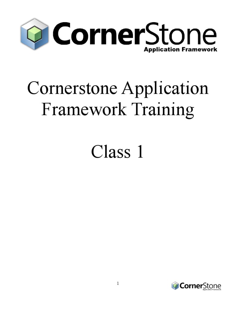 Cornerstone Training | Web Service | Class (Computer Programming)