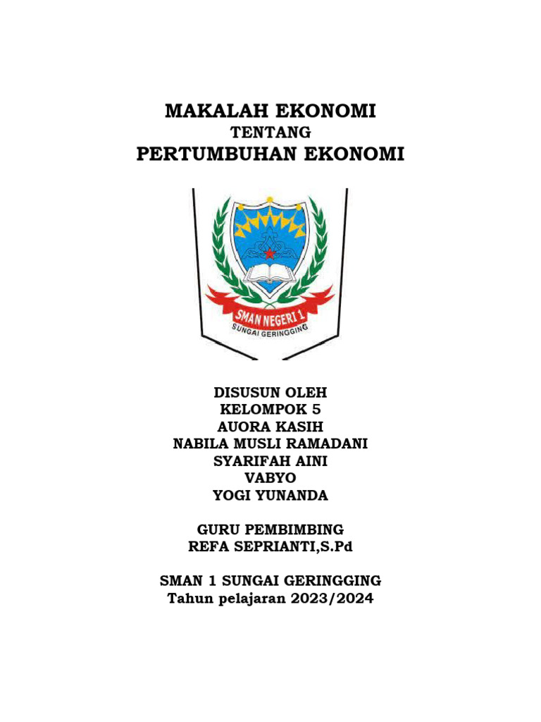 Pertumbuhan Ekonomi Pdf